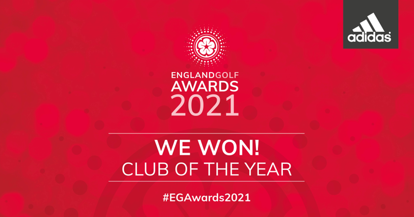England Golf Awards WINNER - Club of the Year 2021